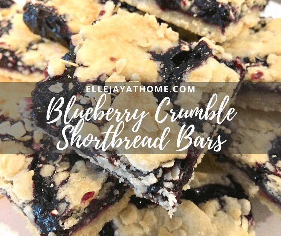 Blueberry Crumble Shortbread Bars