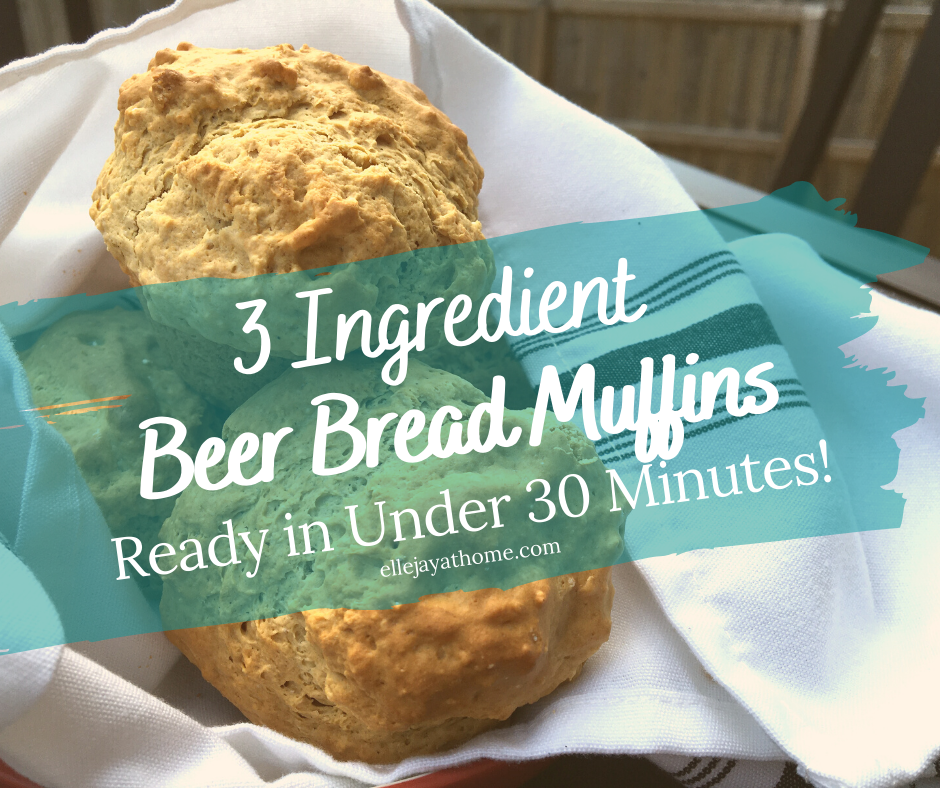 3 Ingredient Beer Bread Muffins in Under 30 Minutes