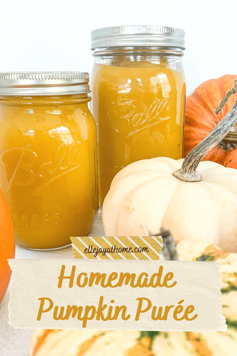 How to Make Homemade Roasted Pumpkin Purée - Elle Jay at Home