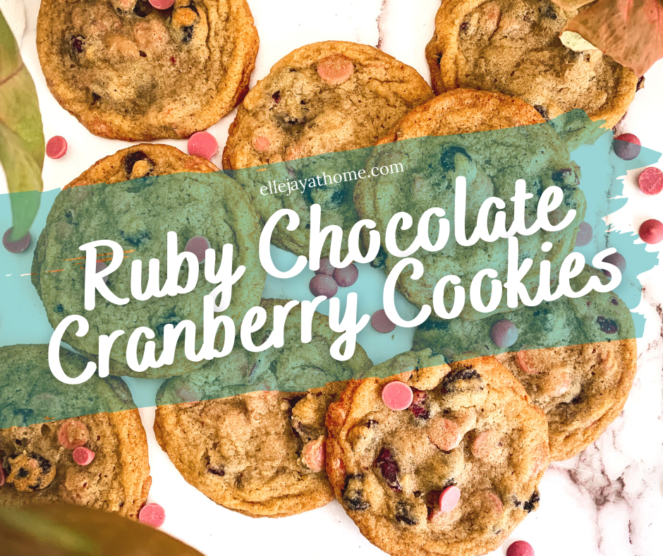 Ruby Chocolate Cranberry Cookies
